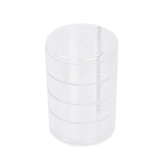 Desktop Jewelry Organizer 360 Rotating Jewelry Storage Caddy Clear ...