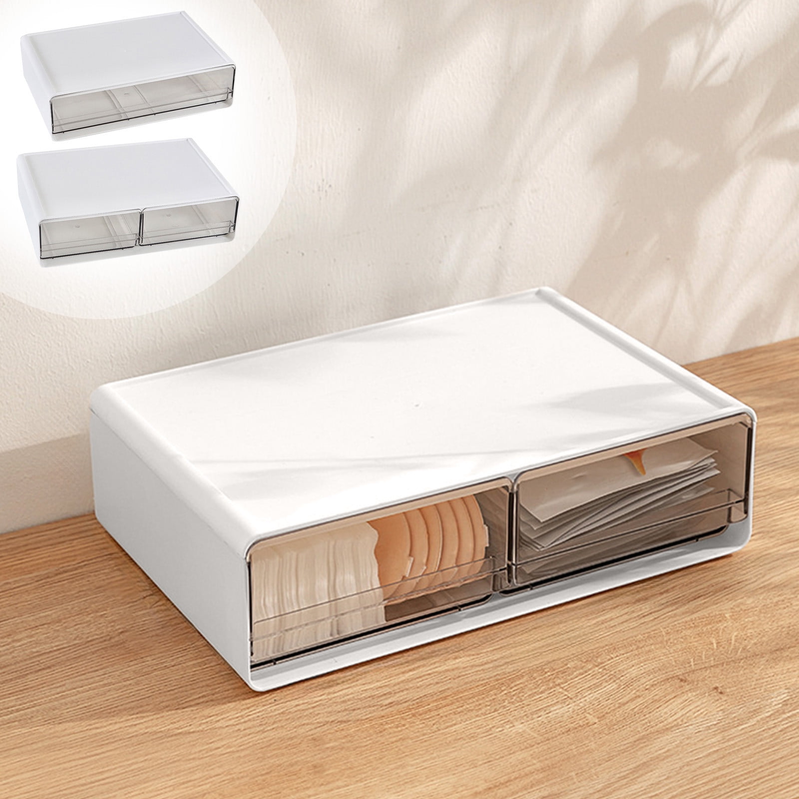 Desktop Jewelry Organizer, Office Stationery Shelf, 4-Compartment ...