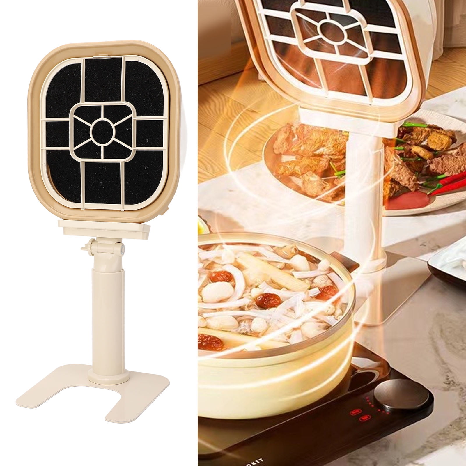 Desktop Kitchen Exhaust Fan, Space Saving, USB Powered, 3300 RPM For ...