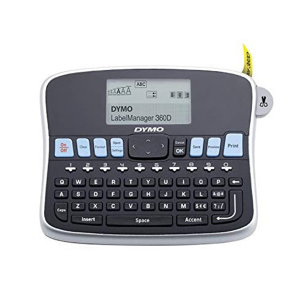Desktop Label Maker LabelManager 360D Rechargeable Hand-Held Label ...