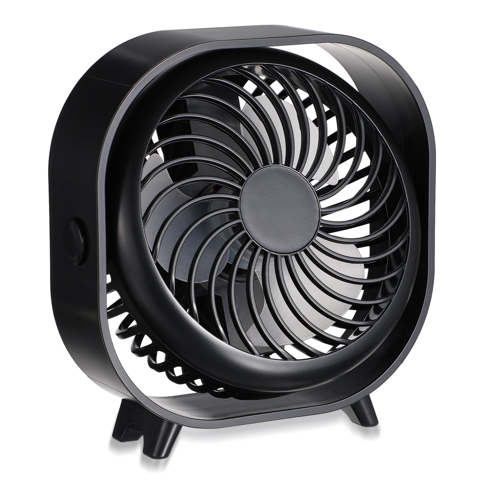 Portable Mini Desktop Fan Quiet Plastic Cordless Rechargeable Small Fan ...