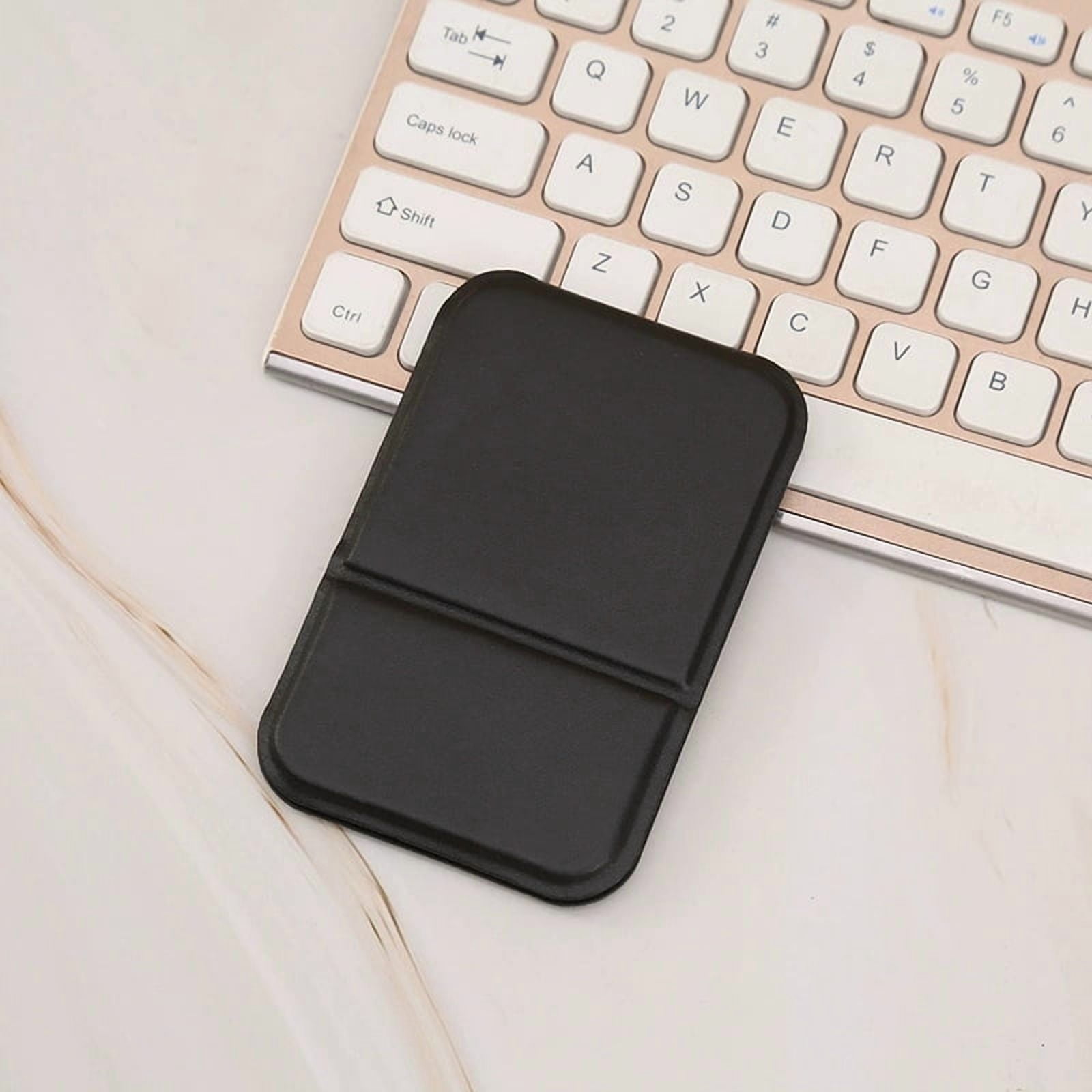 Desktop Makeup Mirror Solid Color PU Leather Simple Portable Handheld ...