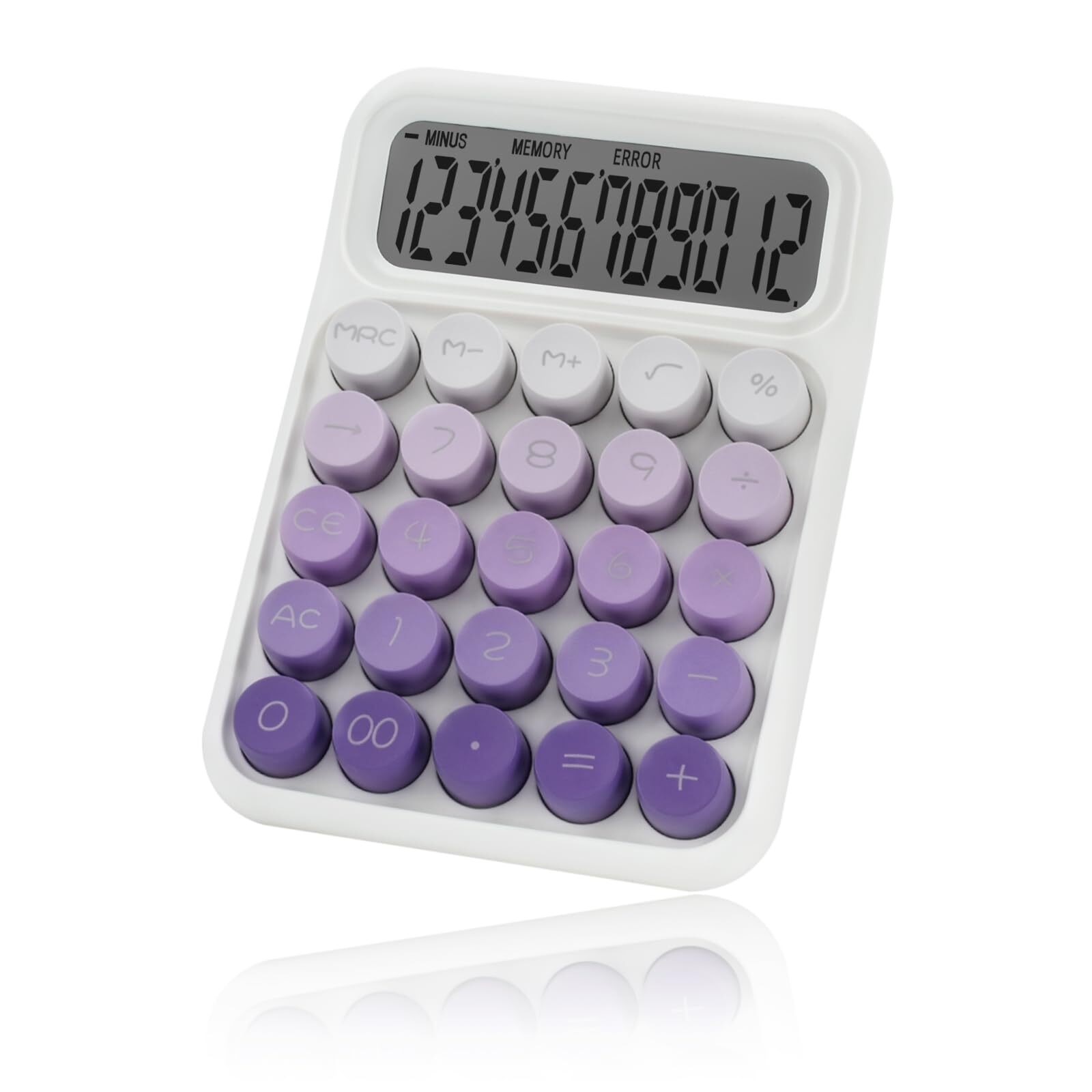 Desktop Mechanical Calculator, Cute Big Buttons Calculators with 12 ...