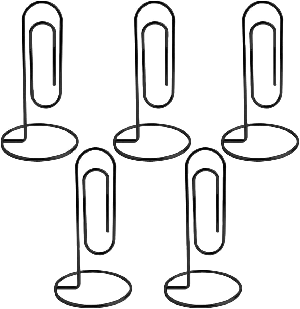 Desktop Memo Holder, 5Pcs Jumbo Desk Paper Clip Table Place Card Holder ...