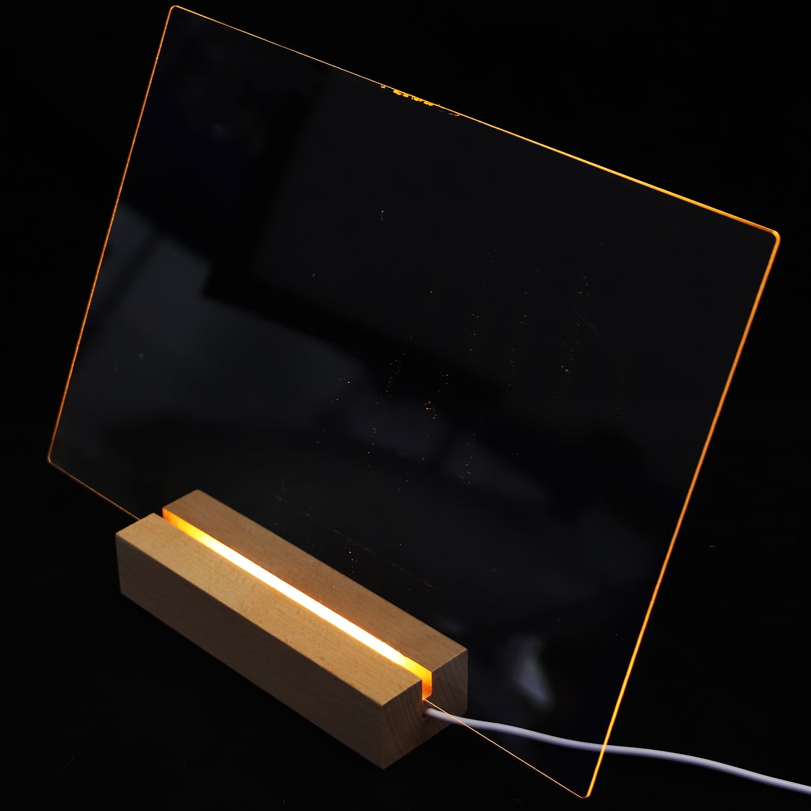 NICEXMAS Desktop Message Board Clear Design Acrylic 1 Set - Walmart.com