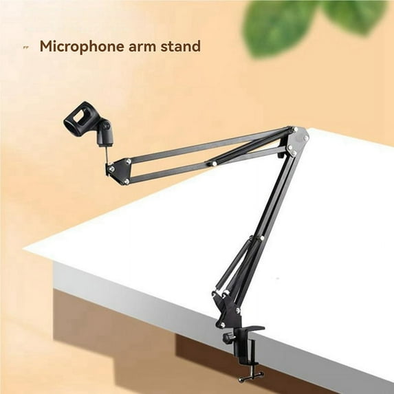 Desktop Microphone Stand Adjustable Microphone Stand with F-Clamp ...