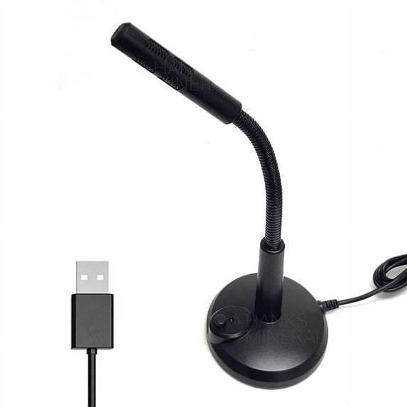 Desktop Mini Condenser Microphone USB Computer Mic Recording For Laptop ...