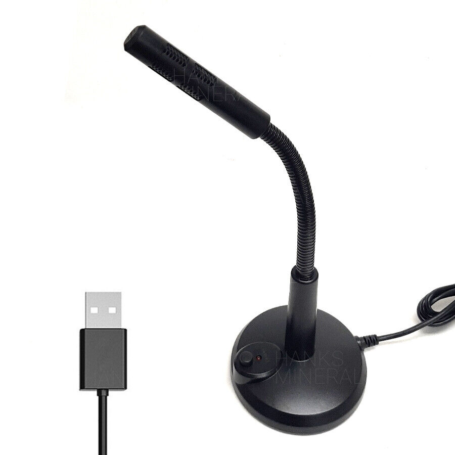 Desktop Mini Condenser Microphone USB Computer Mic Recording For Laptop ...