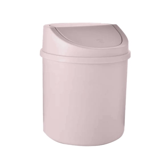 Desktop Mini Cute Trash Can, Space Saving PP Plastic Cylindrical Tiny ...