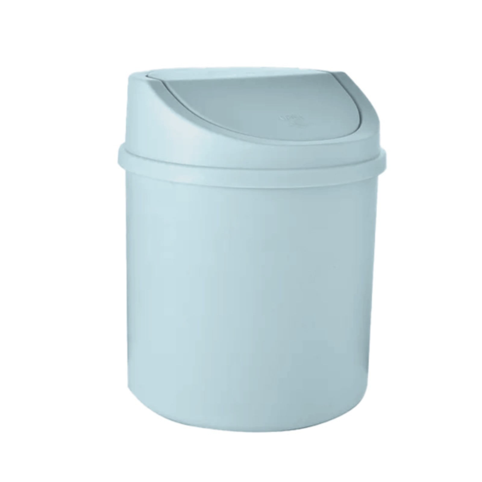 Desktop Mini Cute Trash Can, Space Saving PP Plastic Cylindrical Tiny ...
