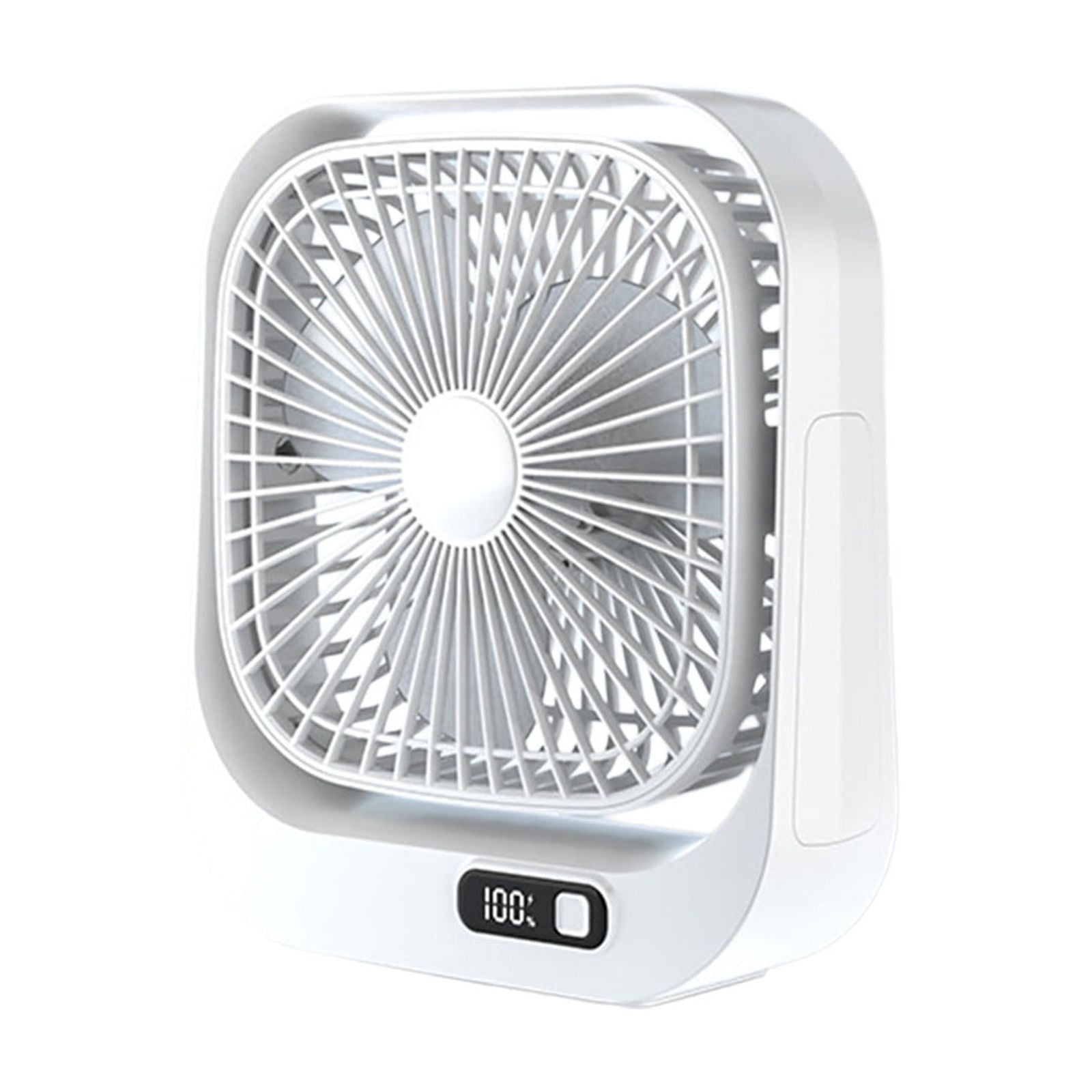 Desktop Mini Desktop Fan Wind Power Fan Home Office Small Fan Charging ...