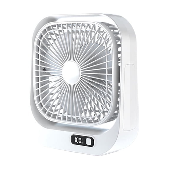 Desktop Mini Desktop Fan Wind Power Fan Home Office Small Fan Charging ...