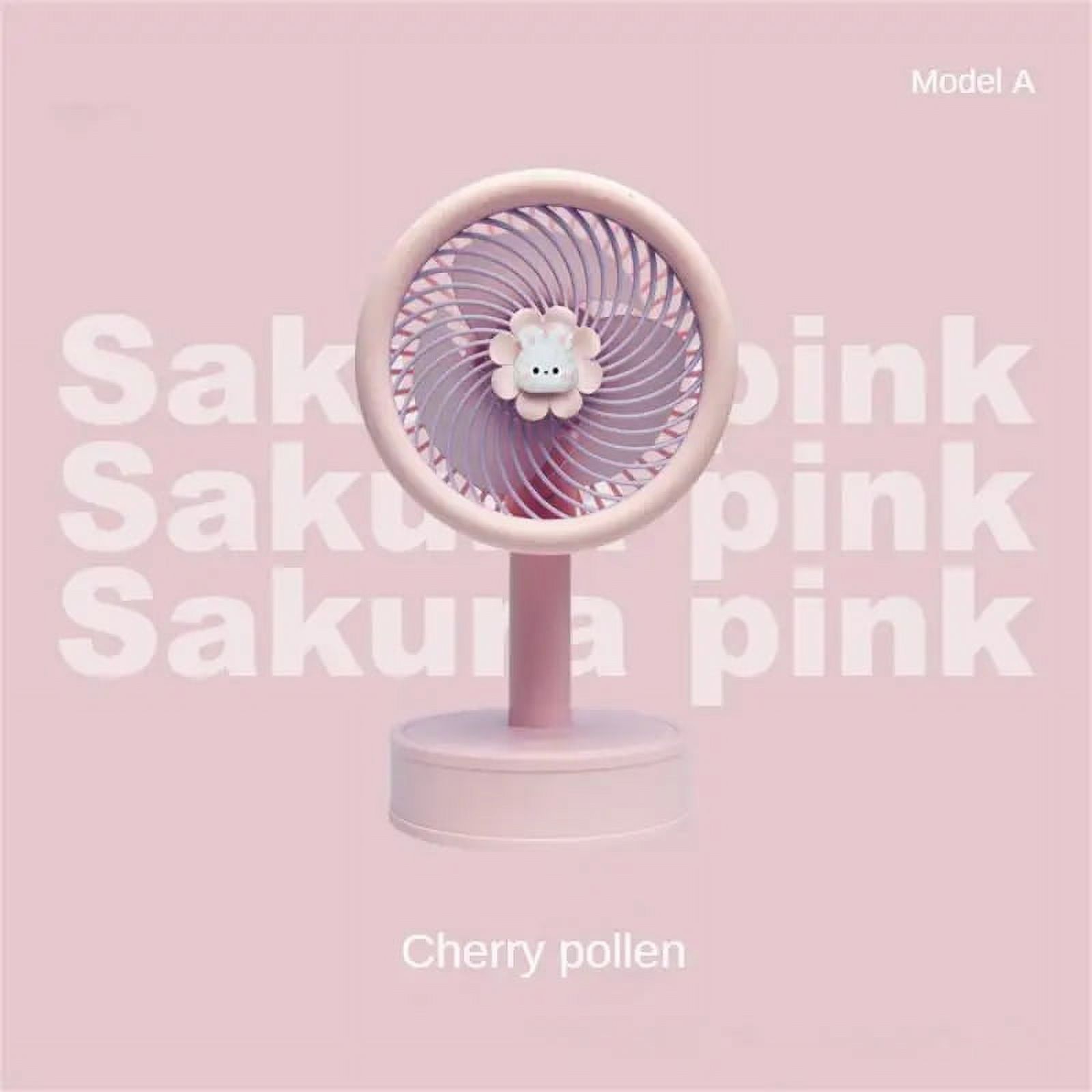 Desktop Mini Fan Cartoon Three Speed Headup Usb Charging Plastic Small ...