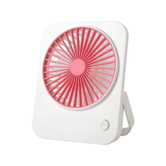 Desktop Mini Fan, Pink, Battery Powered Small Desk Fan, Portable Quiet ...