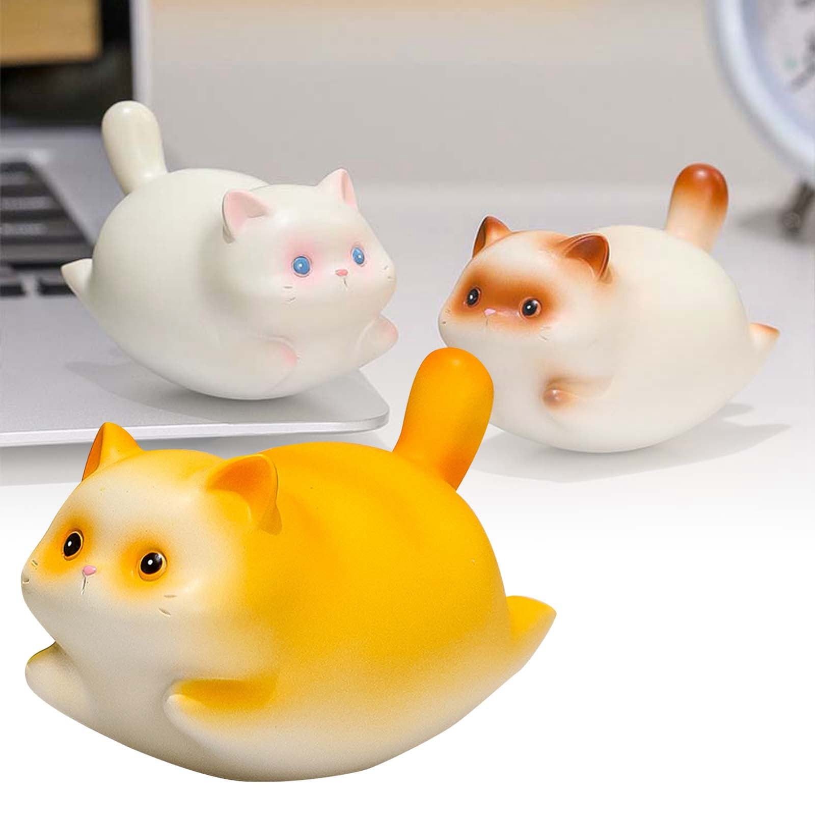 Desktop Mini Figurines Cute Resin Animals Never Fall Down Decorative ...