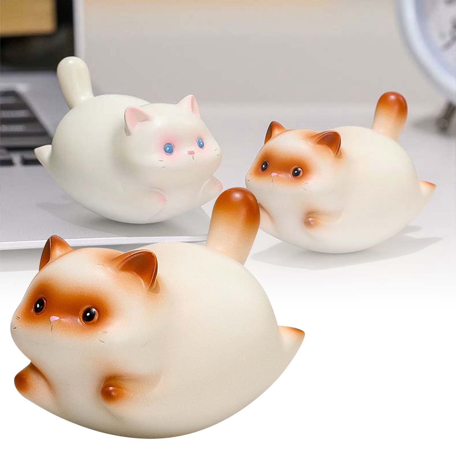 Desktop Mini Figurines Cute Resin Animals Never Fall Down Decorative ...