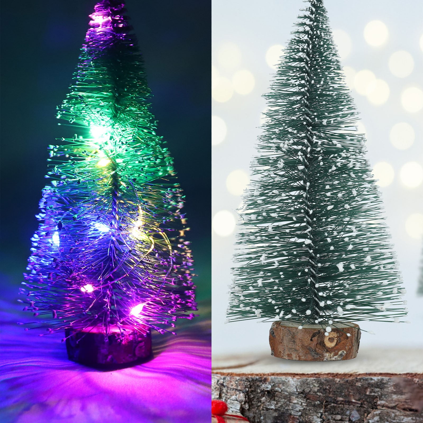 Desktop Miniature Christmas Trees ，Non-woven Fabric Material Mini Pine ...