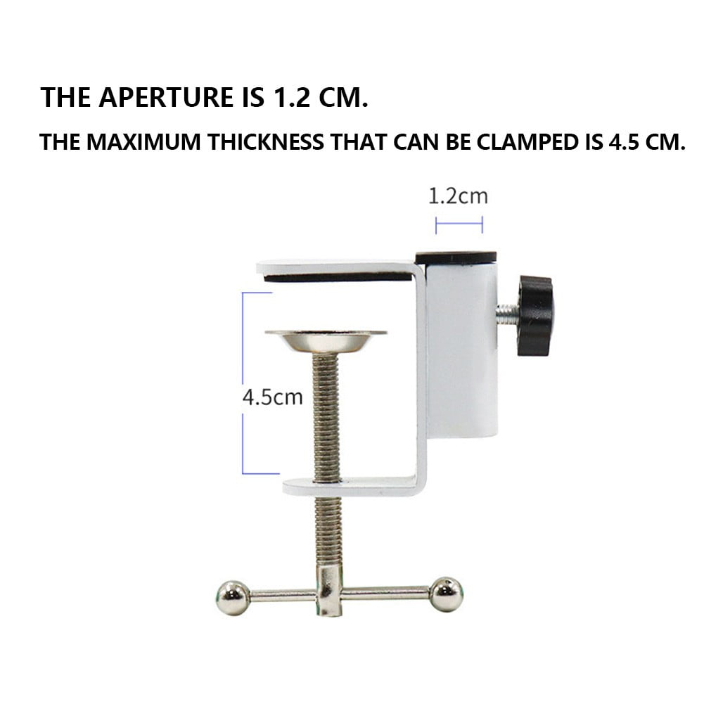 Desktop Mount Clamp With Adjustable Screw Aluminum Alloy Protective ...