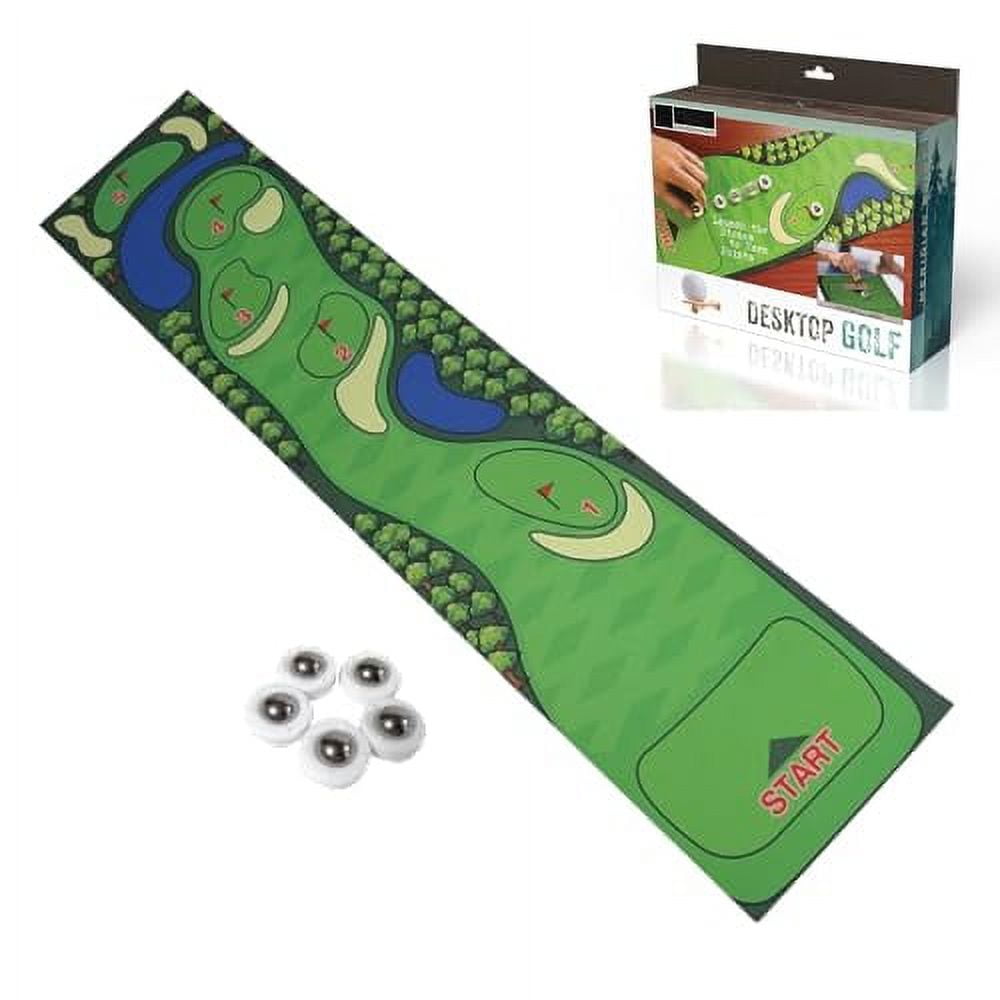 Desktop Novelty Golf Skill Building Golf Mat Finger Curling Game with ...