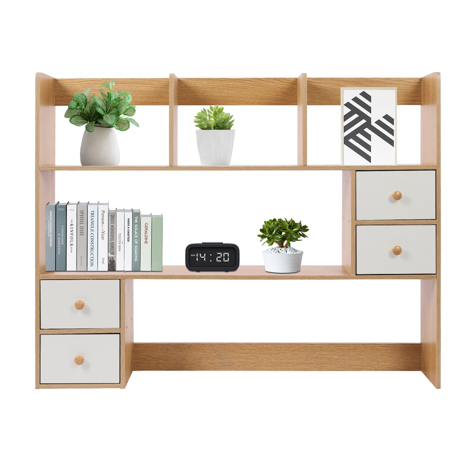 Desktop Organizer 3 Tier Office Storage Display Rack Space-Saving ...
