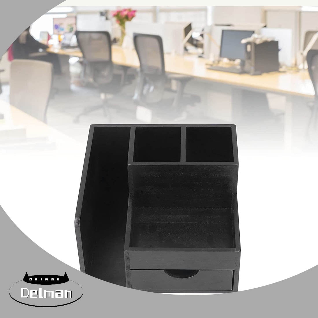 Desktop Organizer, Multipurpose Large Capacity Office Desk Sundries ...