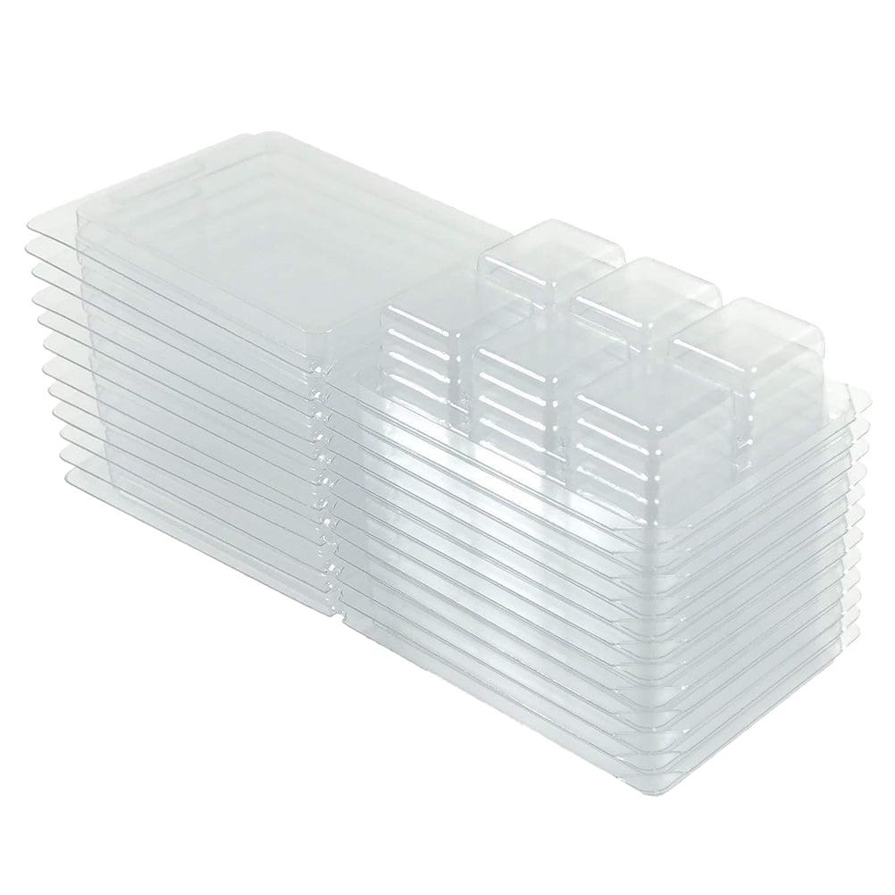BESTOYARD Clear Organizer Box Transparent Candle Package Storage 50Pack ...