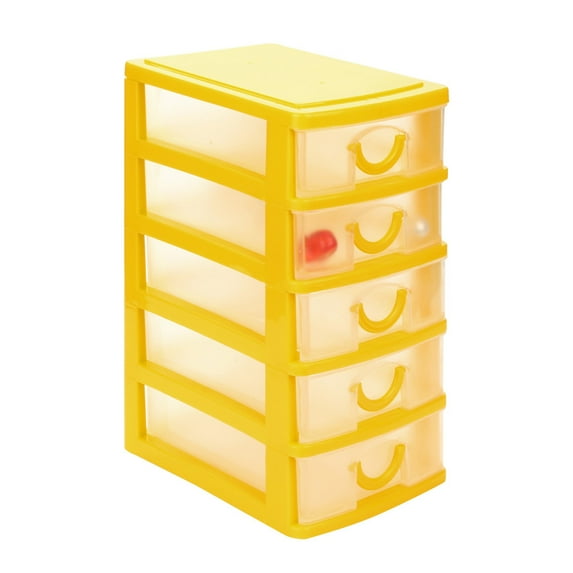 Desktop Organizer, Plastic Drawers Organizer, Clear Storage Drawers ...