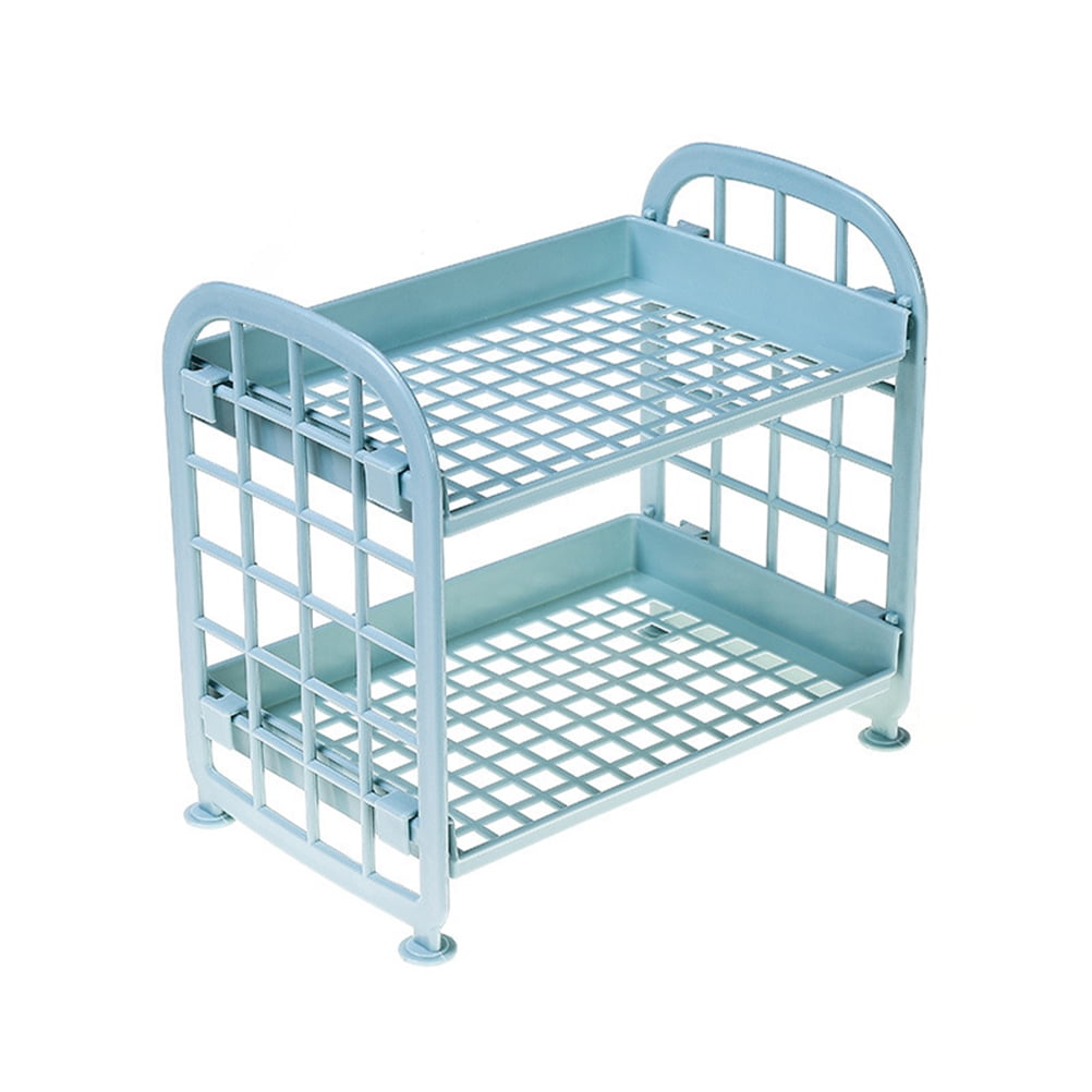 Desktop Organizer Rack Kitchen Draining Shelf Storage Shelves ...