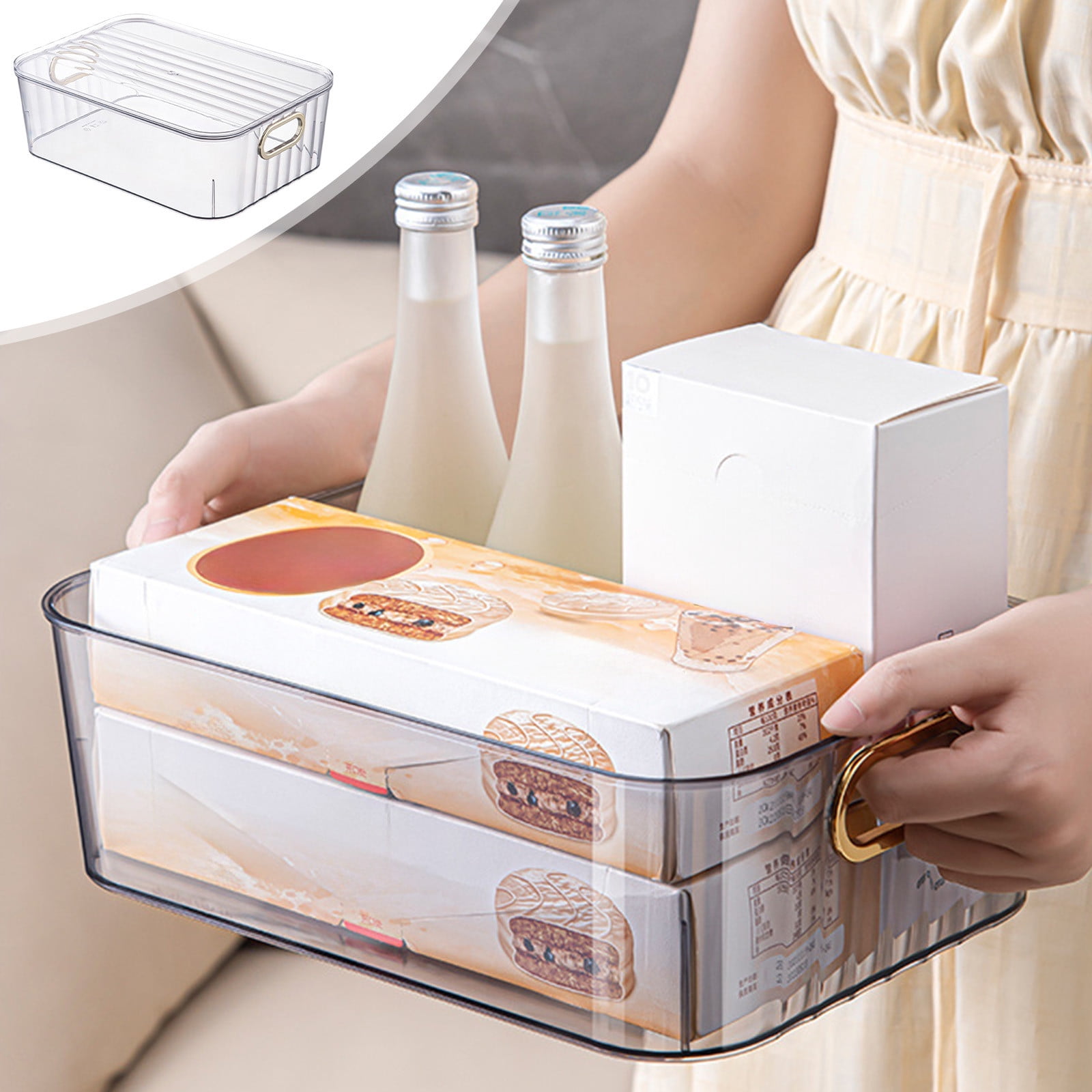 Desktop Organizer, Transparent Cosmetic Mask, Plastic Snack Box ...
