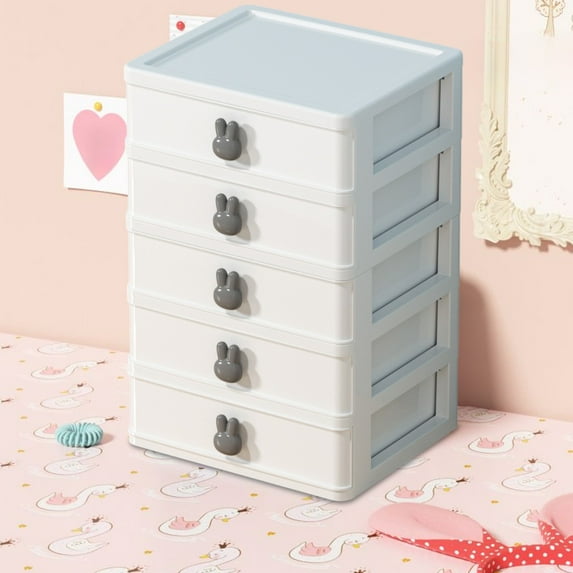 Desktop Organizer, Transparent Drawer Storage Box, Stackable Plastic ...