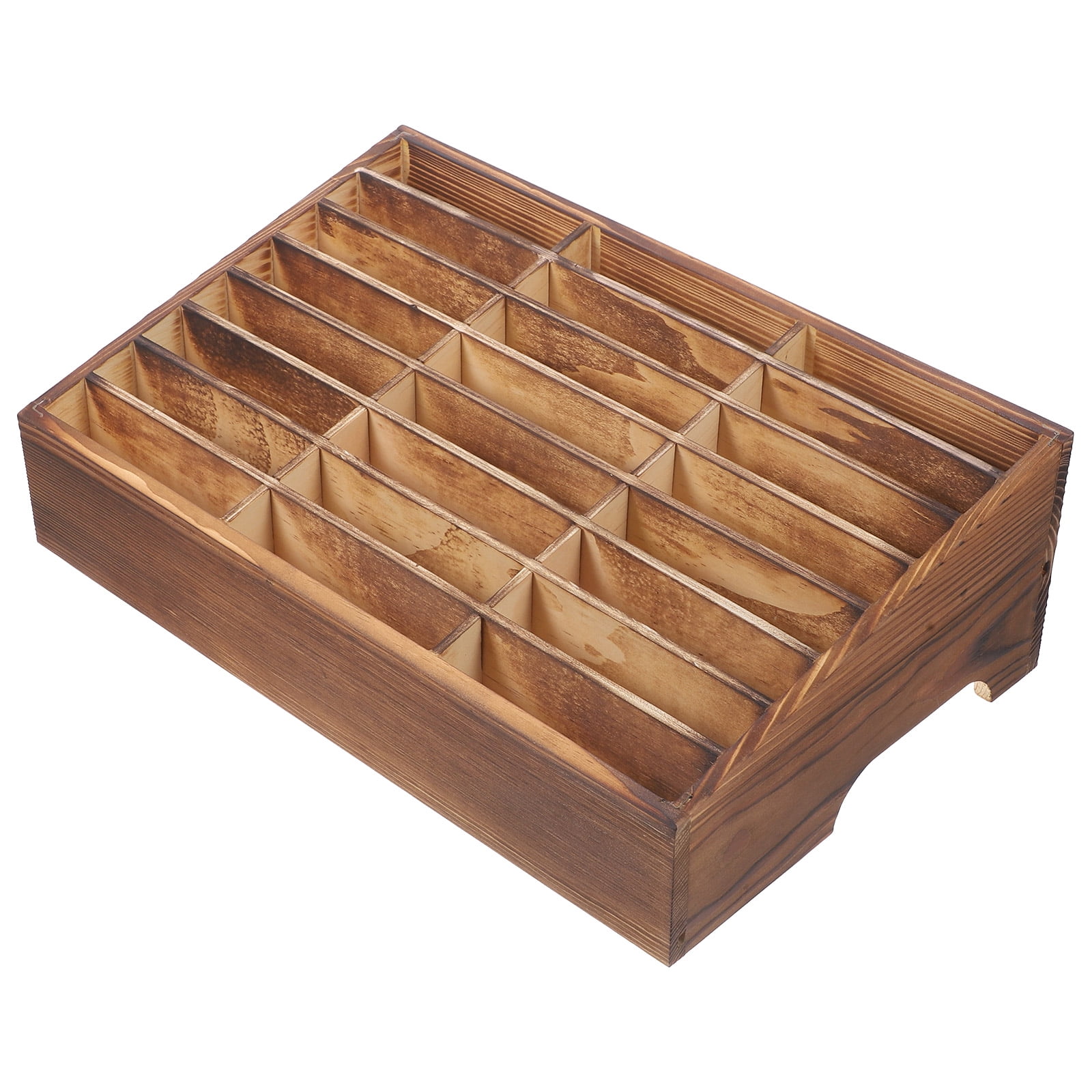 Desktop Organizer Wood Cell Phone Classroom Holder Mobile Storage Box ...
