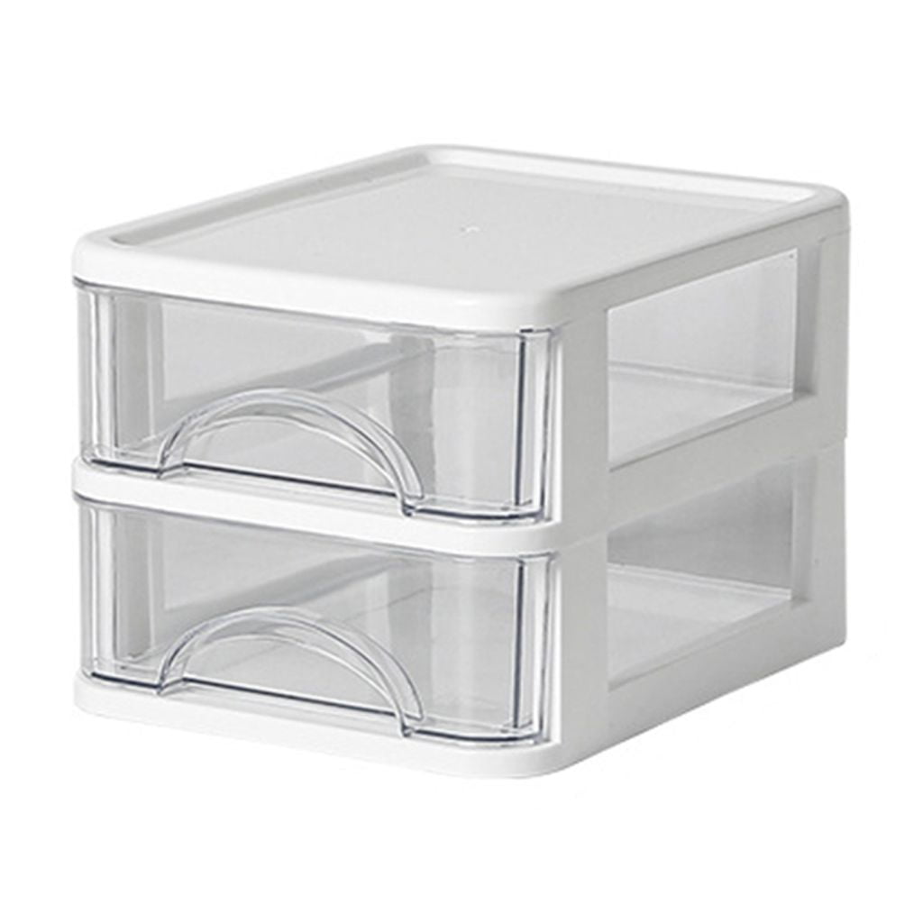 Desktop Organizer with Drawers Plastic Storage Box Stackable Organizers ...