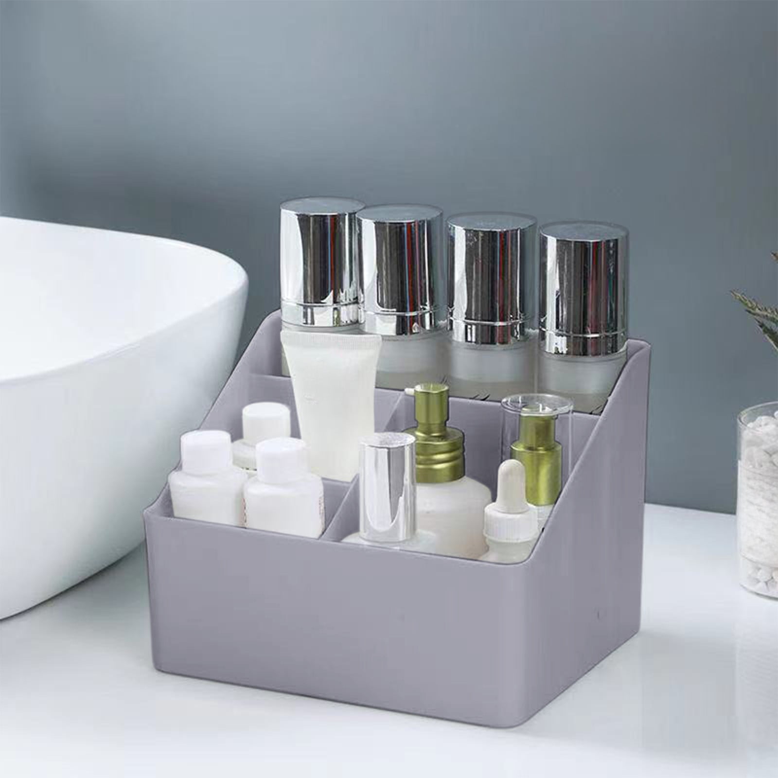 Desktop Organizer with Slanted Compartments,Multifunctional Storage Box ...
