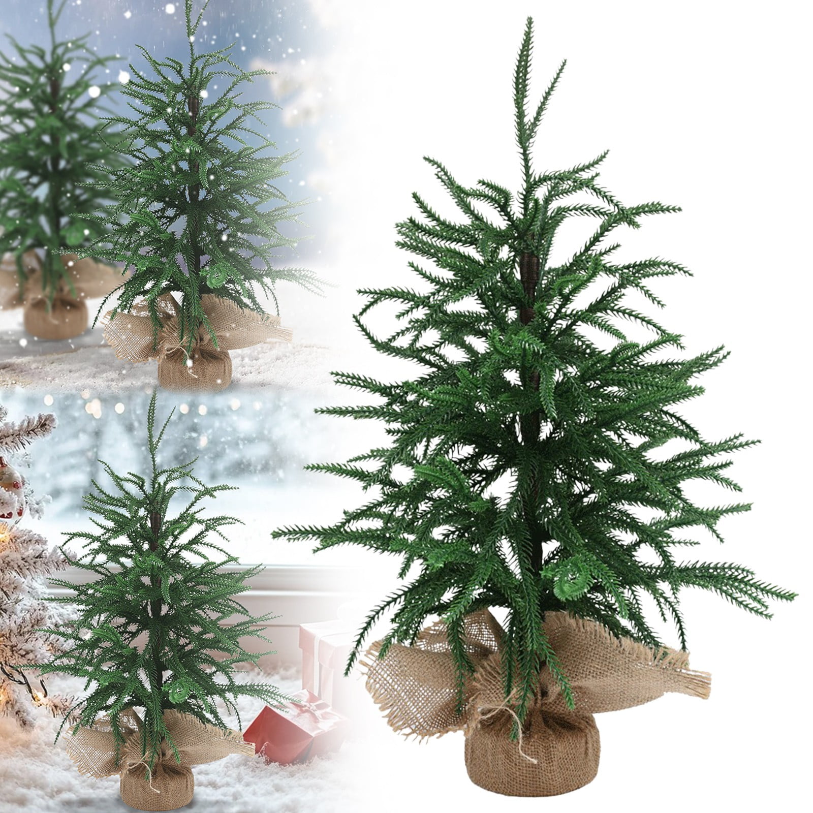 Desktop Ornament,45 Cm Tall Realistic Christmas Tree With Base Suitable ...