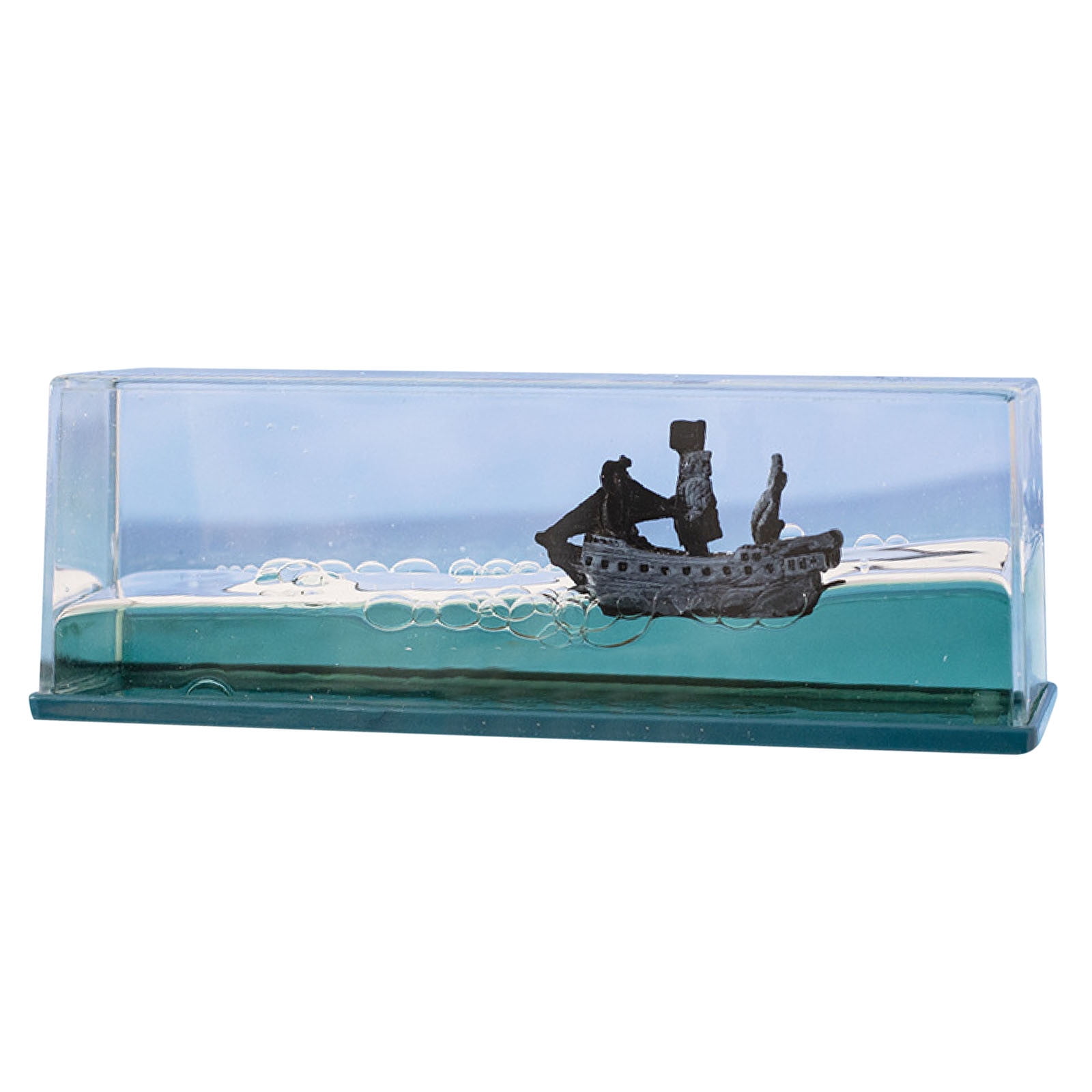 Desktop Ornament Aimery Cruise Drift Bottle Unsinkable Boat Toy Model ...
