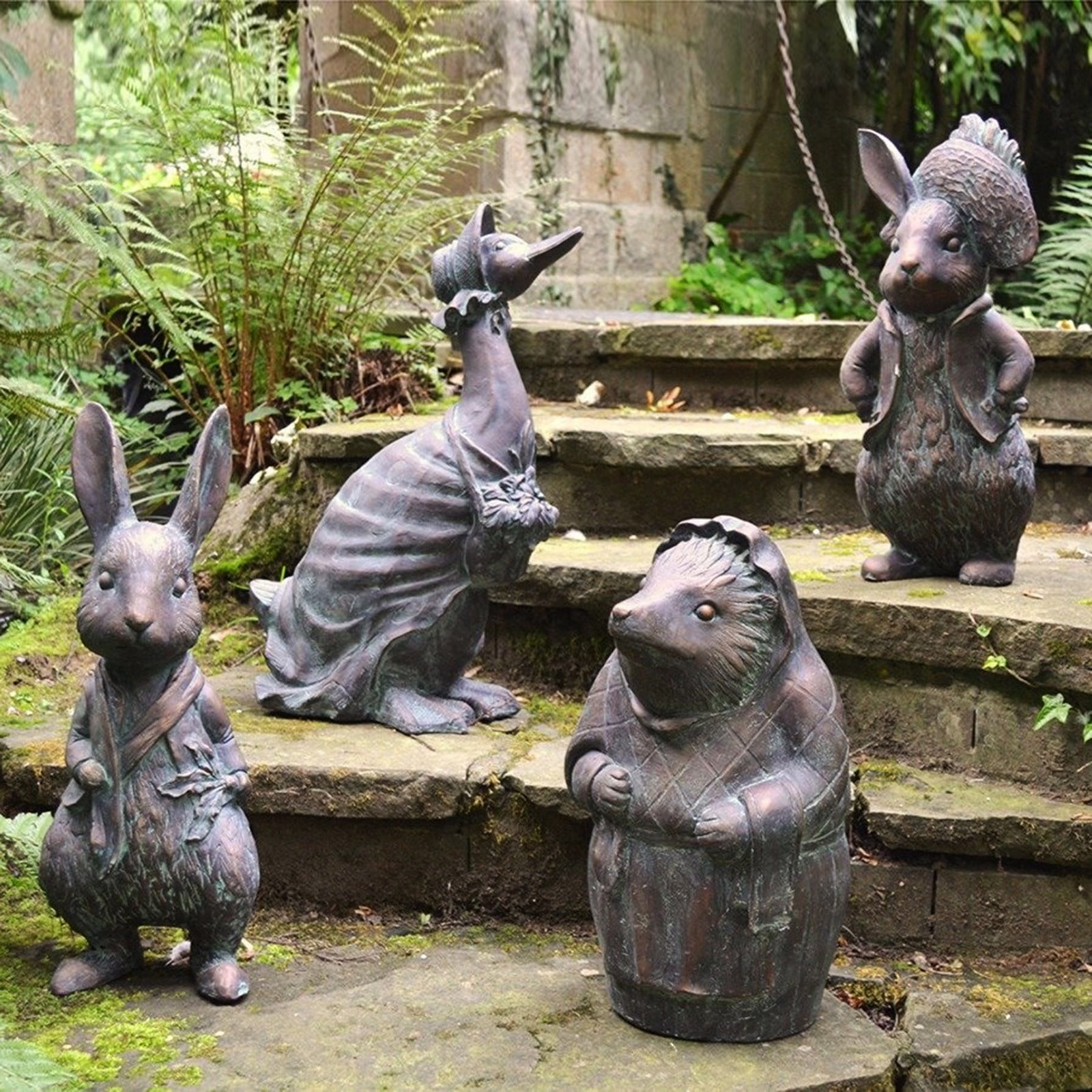 Desktop Ornament Big Sale! Nomeni Resin Rabbit Outdoor Statues Ornament ...