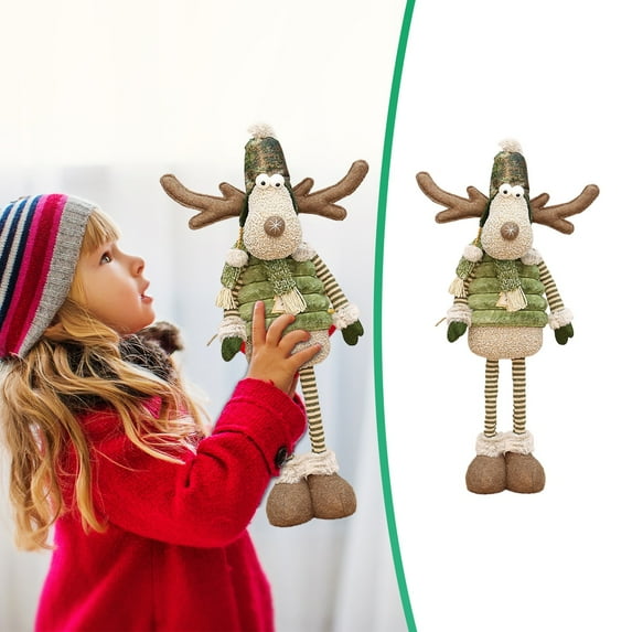 Desktop Ornament,Christmas Reindeer Plush Doll For Home Decorations ...