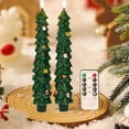Desktop Ornament - Christmas Tree Wax Electronic Candle Light for ...
