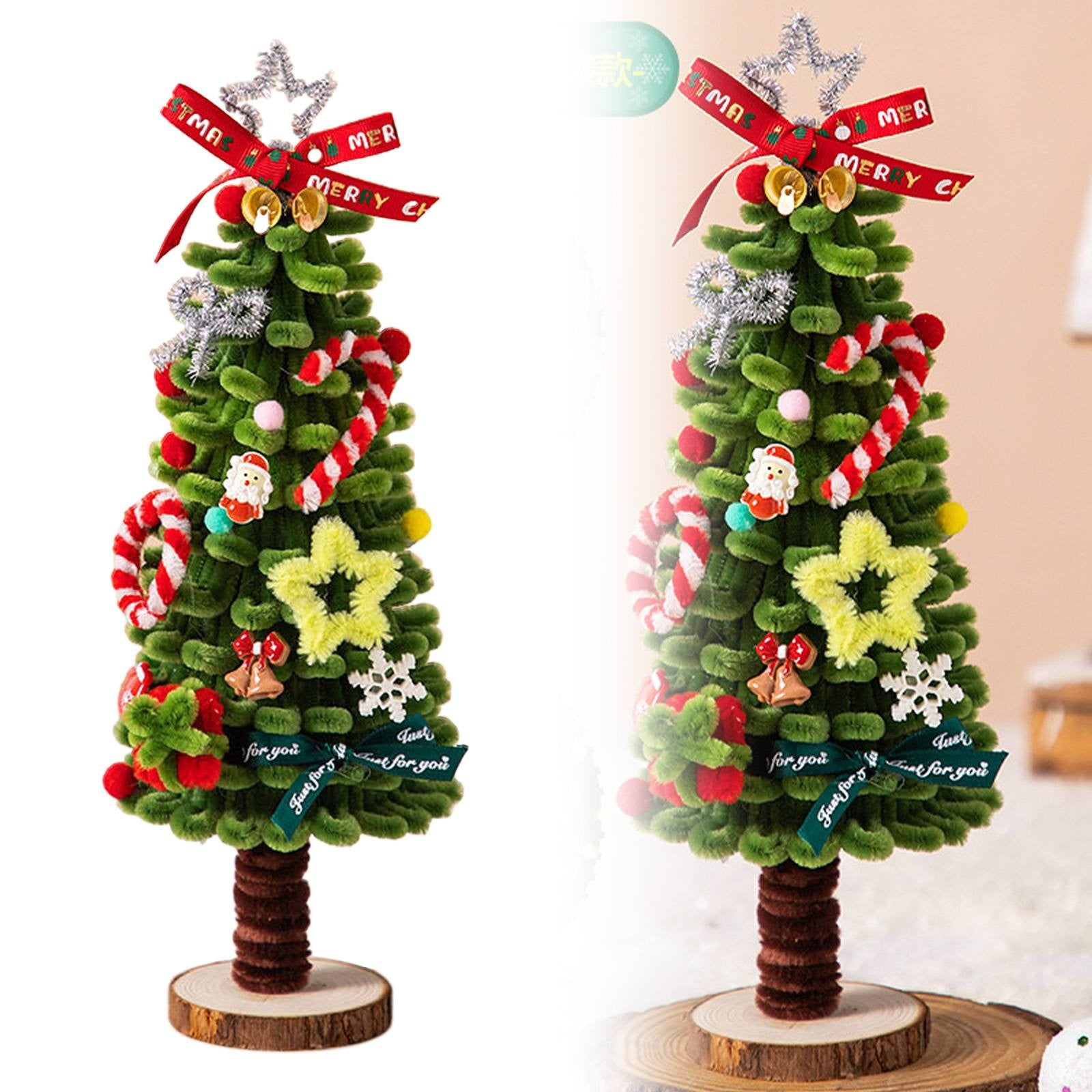 Desktop Ornament,Craft Christmas Colors Stems Craft Easy DIY Christmas ...