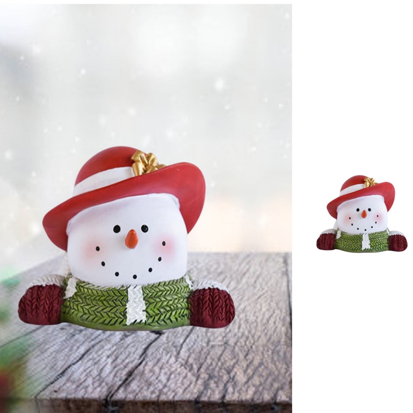 Desktop Ornament Display Piece for Holiday with Flickering LED ...