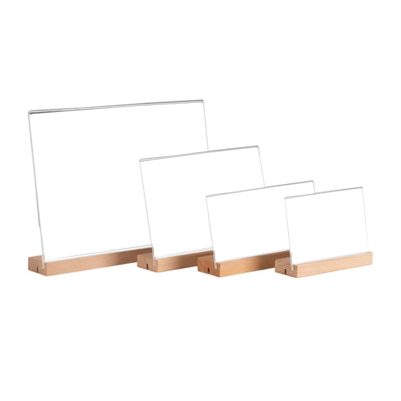 Desktop Ornament Display Stand for Advertising A4? Acrylic Sign Holder ...