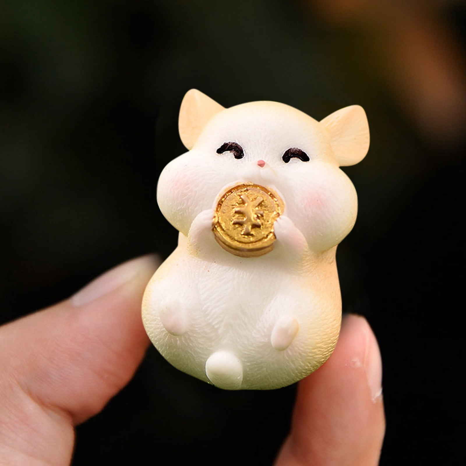 Desktop Ornament Hamster Character Figures Miniature Hamster Figurines ...