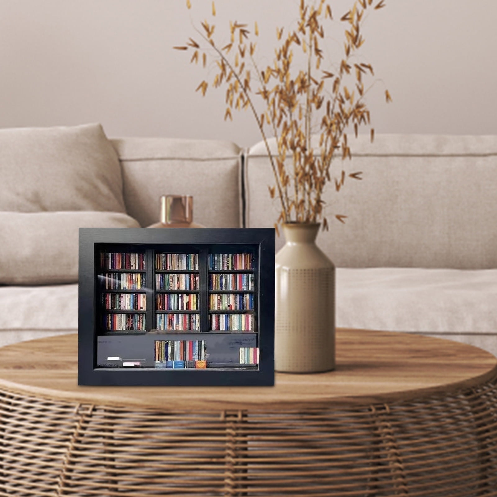 Desktop Ornament Mini Bookshelf for Anxiety - Shake Your Anxiety with Interactive for Home ...