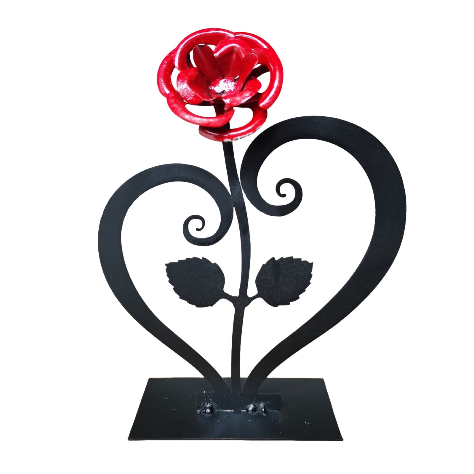 Desktop Ornament Representing Valentine Theme with Hand Wrought Red ...