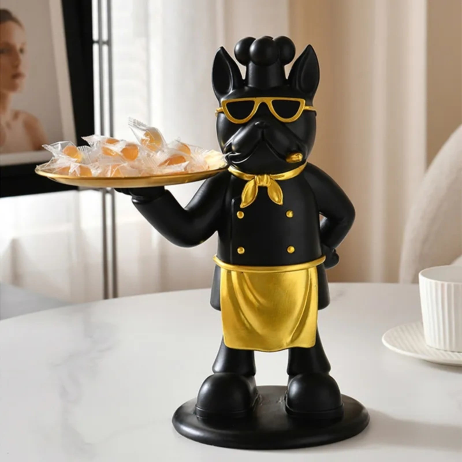 Desktop Ornament - Storage Tray Statue Key Holder Figurine Candy ...