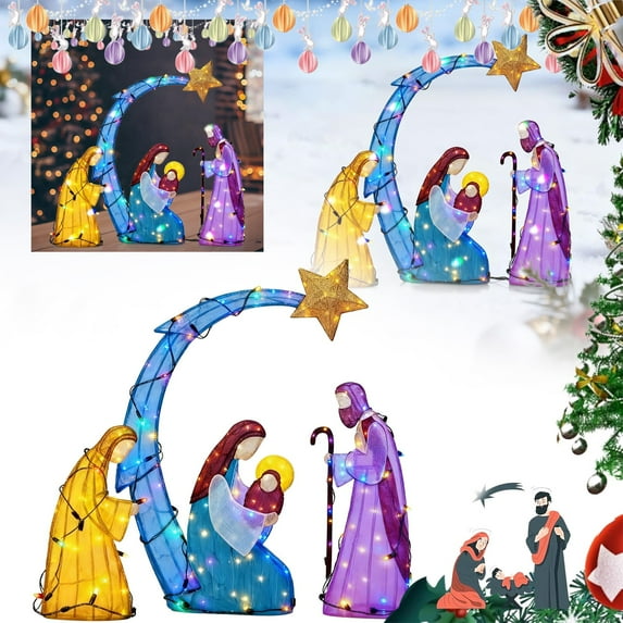 Desktop Ornament for Home Easter Scene Garden Illuminated Ornament for ...