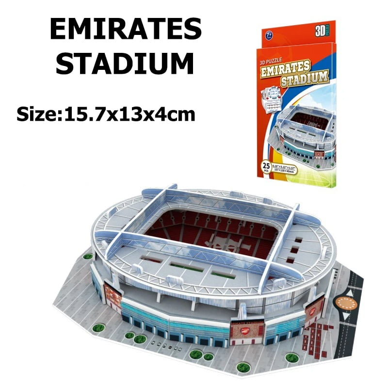 Desktop Ornaments Football Field Model Fans Souvenir DIY Paper Puzzle ...