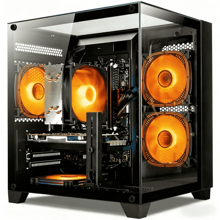 ICEWOLF Gaming PC AMD Ryzen 7 5700X 8 Core 3.4GHz,Geforce RTX 4060,32GB ...
