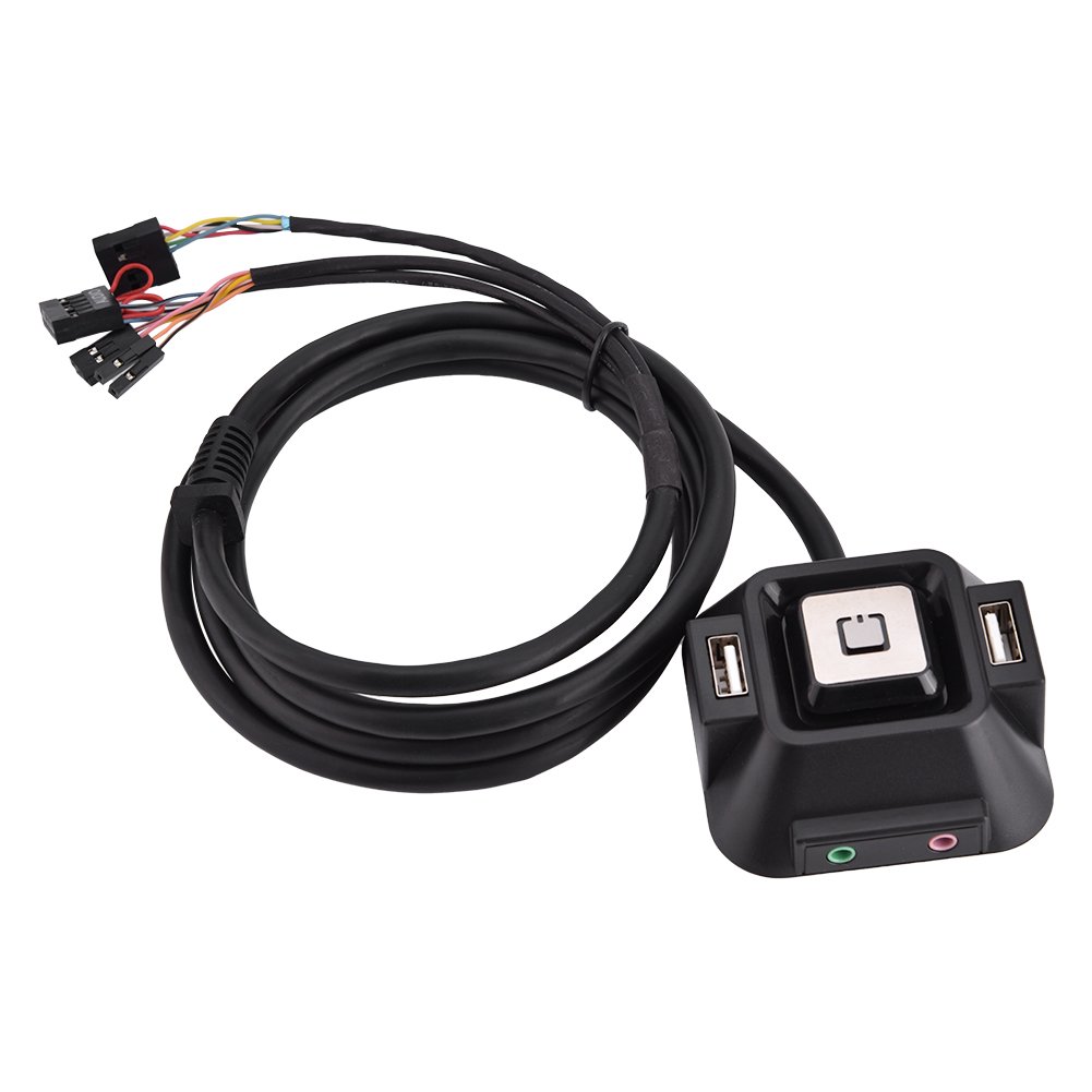 Desktop PC Switch Button RRF12 with Dual USB Reset Button Audio ...