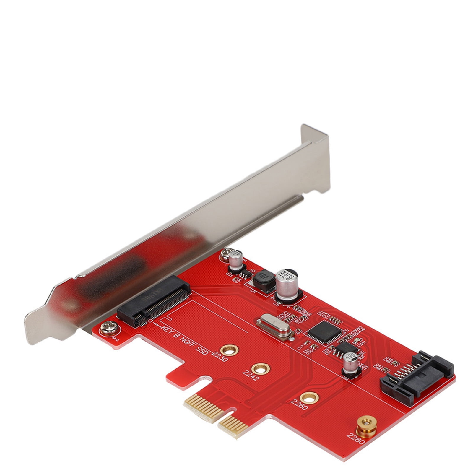 Desktop PCI-E to M.2 SSD Expansion Card SATA3.0 Solid State Drive Riser ...